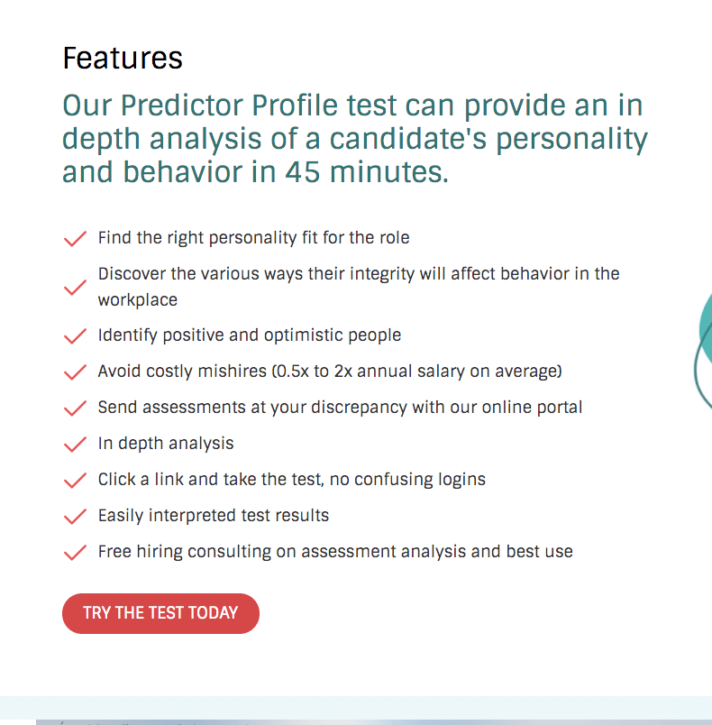 Predictor Profile Test | Hire Hard Working Team Players