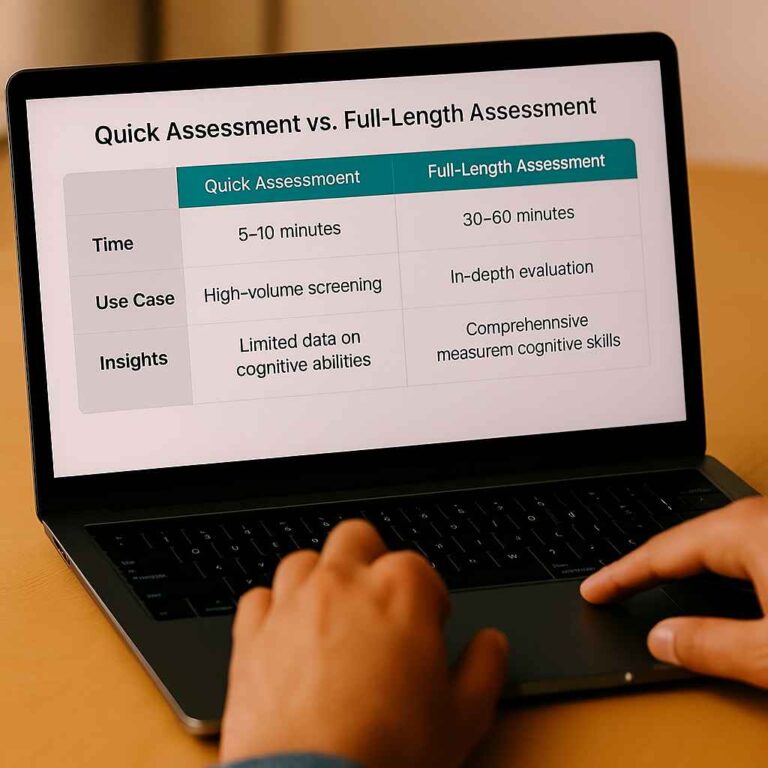 Quick Cognitive Assessments for Smart Hiring